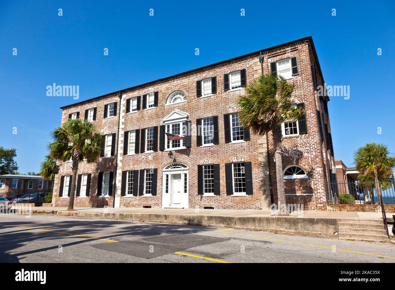 headquarter of Charleston Historic foundation, an old historic brick ...