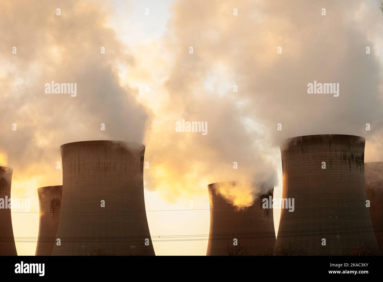 Steam rising from power distribution hi-res stock photography and ...