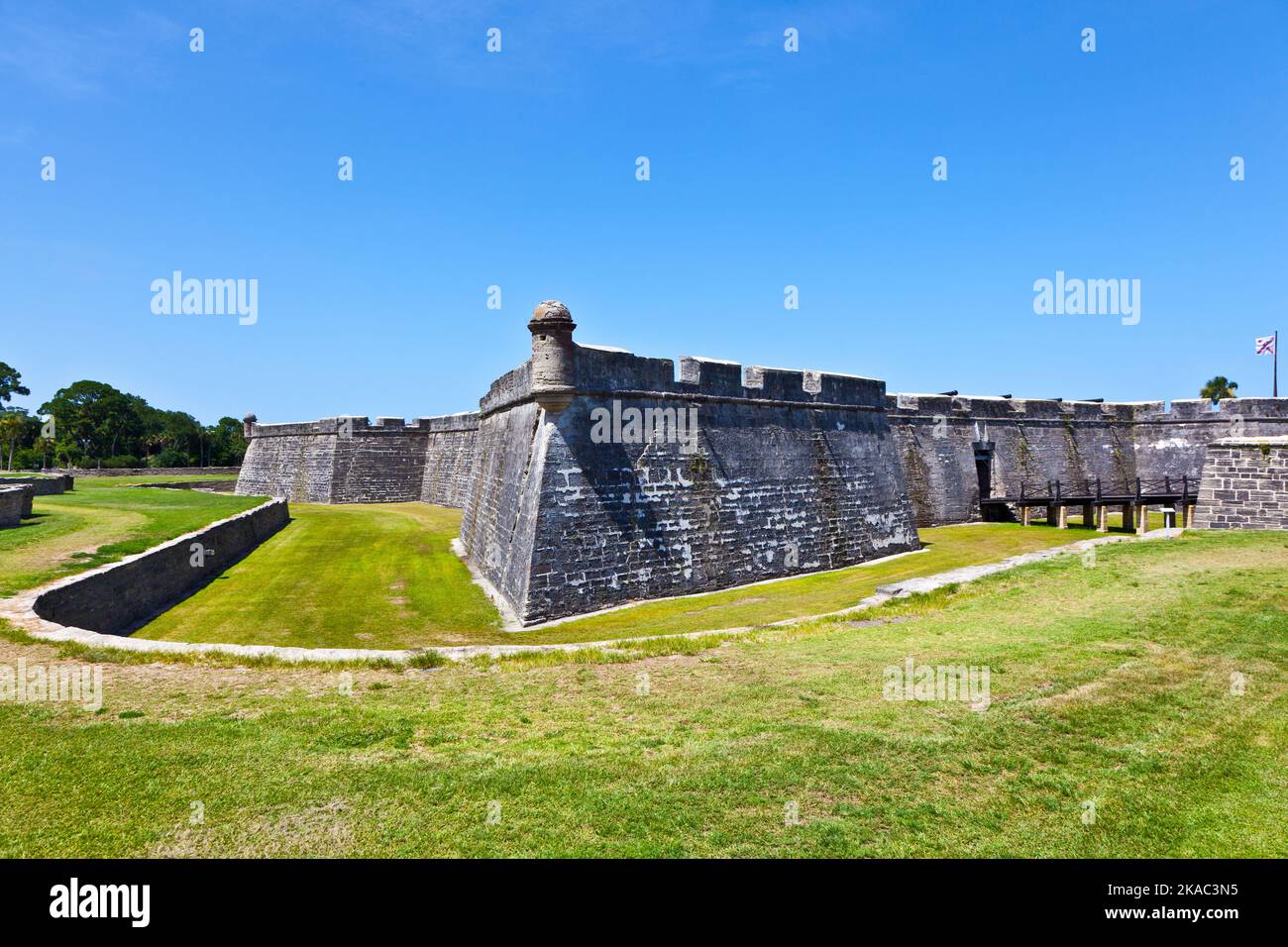 Castillo de San Marco - ancient fort in st. augustine florida Stock ...