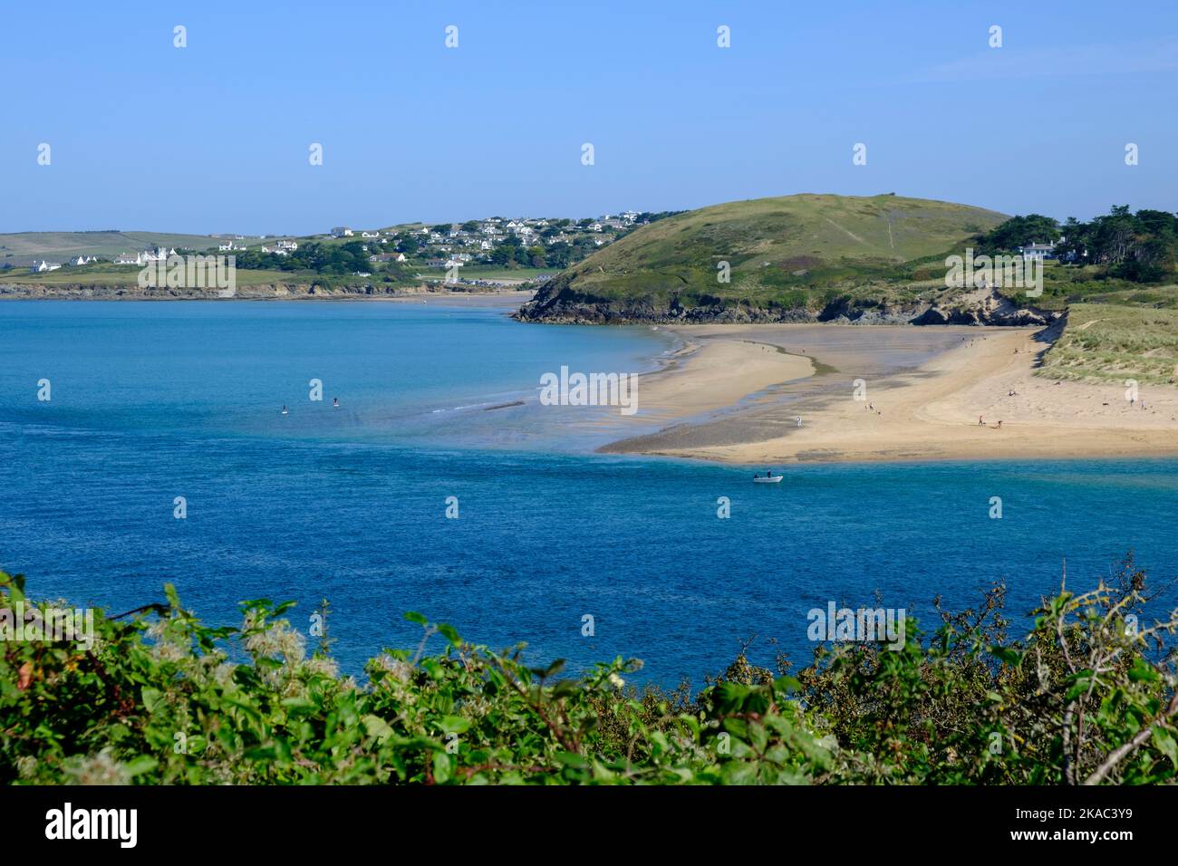 View across Camel Estuary Padstow Plymouth Cornwall England Stock Photo ...