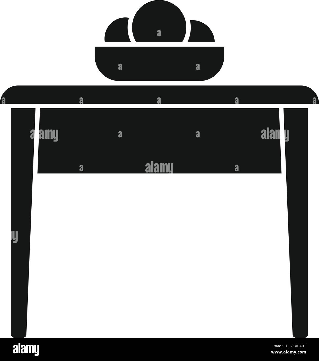 Wood table icon simple vector. Kitchen room. Modern house Stock Vector ...