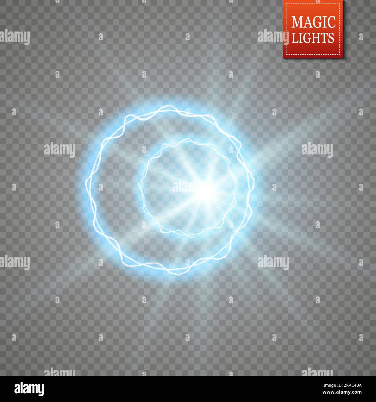 Magic fantasy portal. Futuristic teleport. Light effect. Blue candles ...