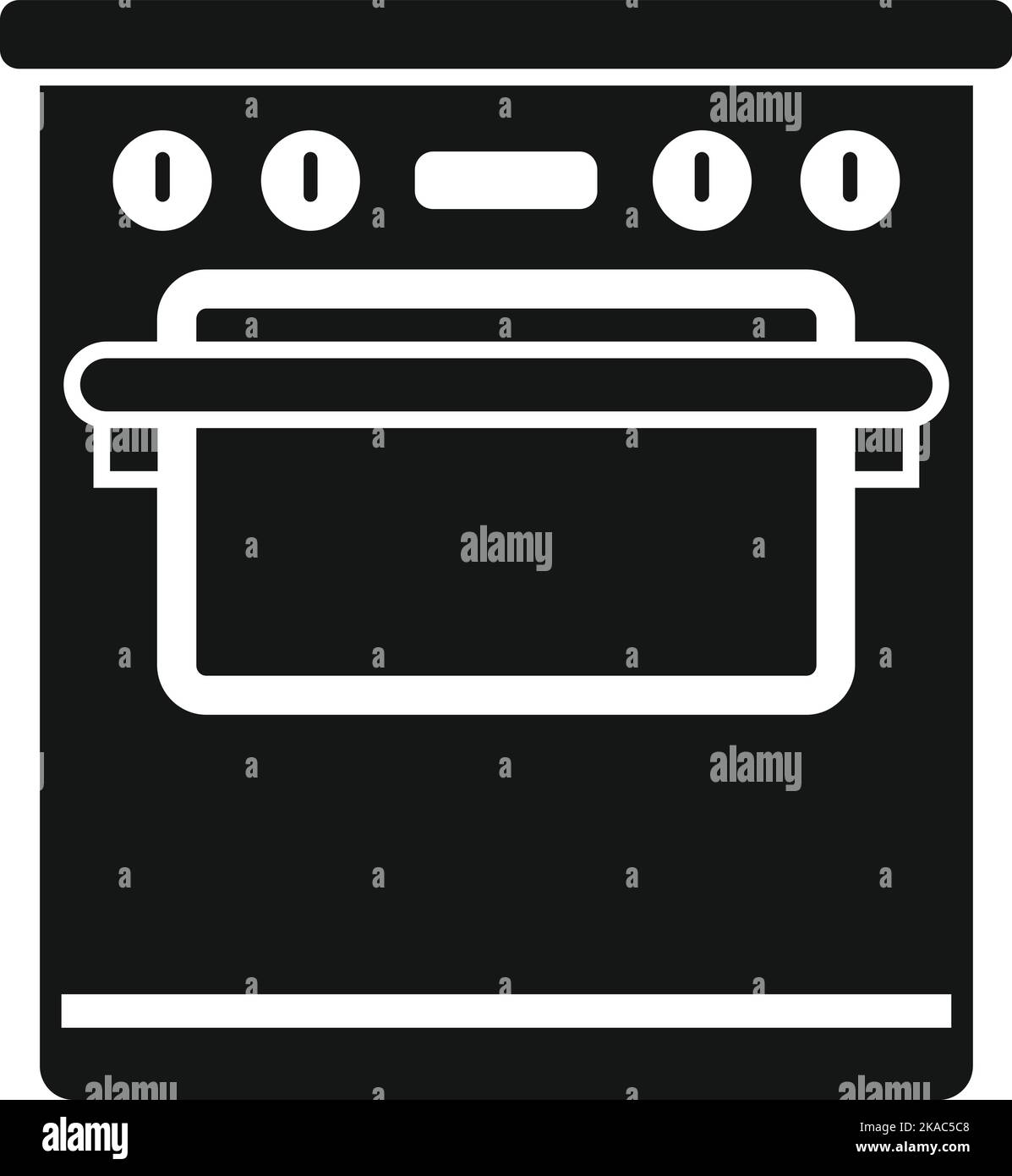 Stove icon simple vector. Kitchen interior. Modern cook Stock Vector ...