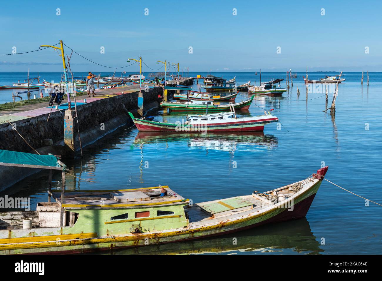 Port of Suak Gual in Belitung, Indonesia, also called Aku de Gual ...