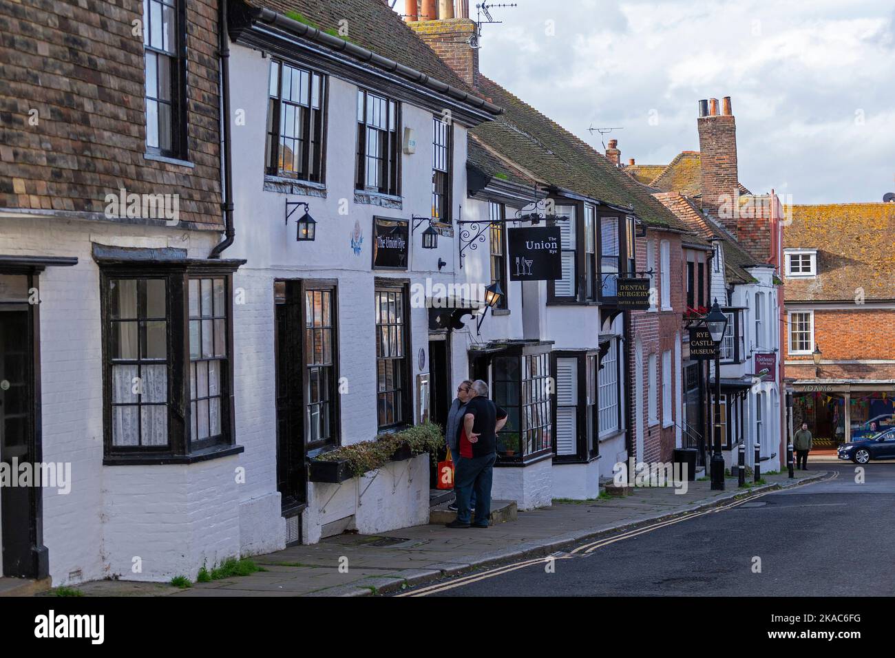 Street in Rye, East Sussex, England, Great Britain Stock Photo - Alamy
