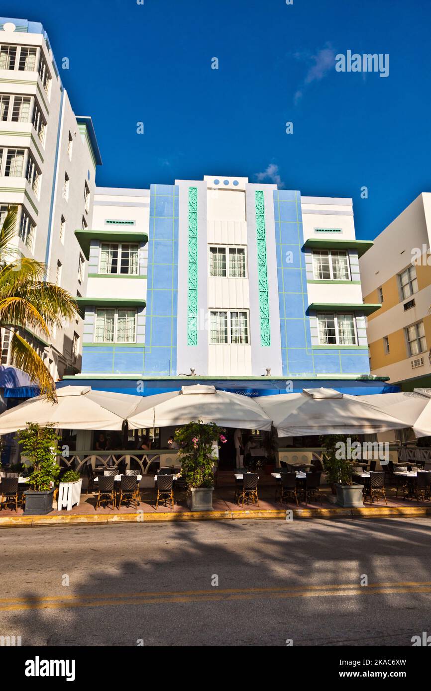 beautiful houses in Art Deco style in South Miami Stock Photo - Alamy
