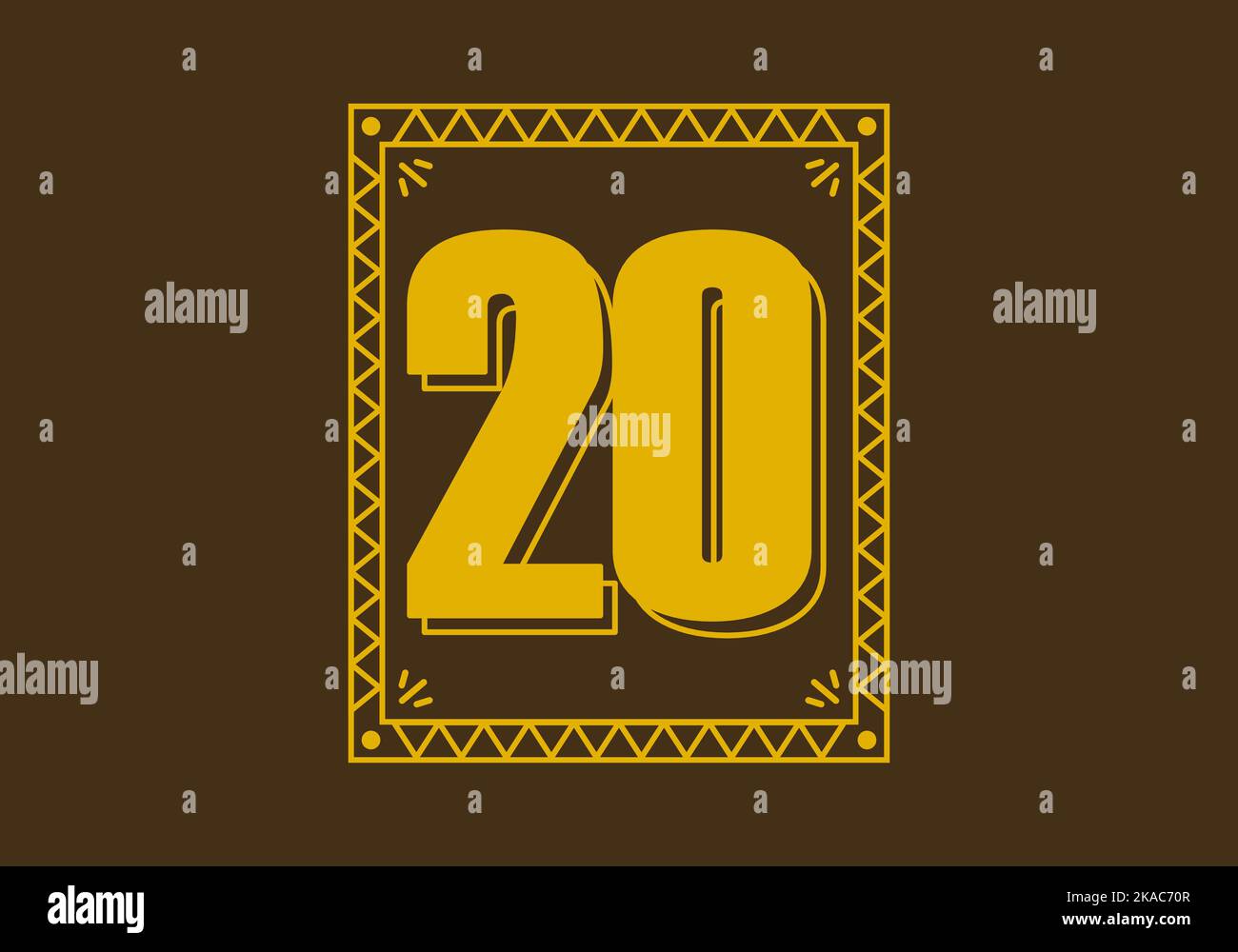 Frame number 20 Stock Vector Images - Alamy