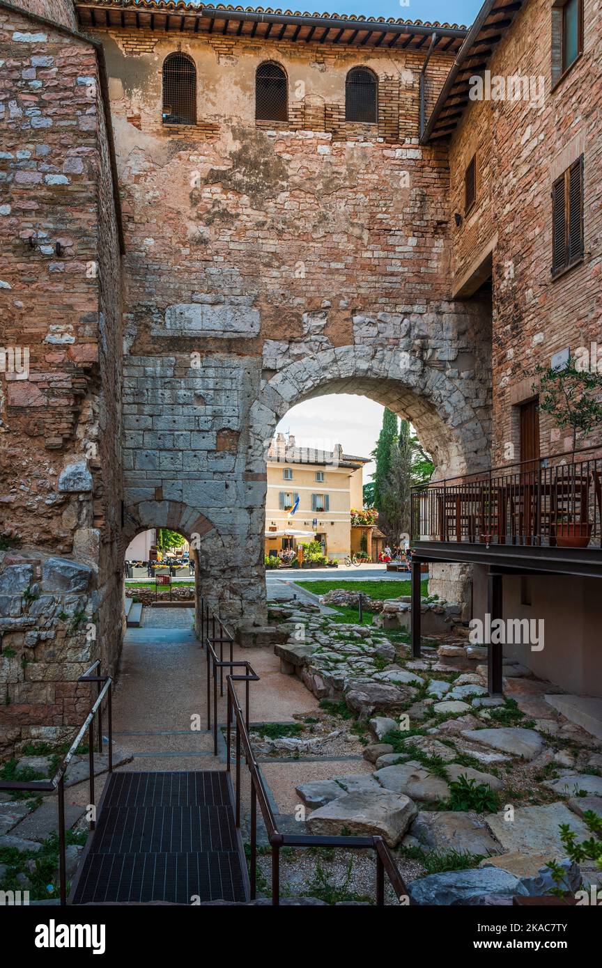 Spello. Ancient atmosphere in the medieval village Stock Photo - Alamy