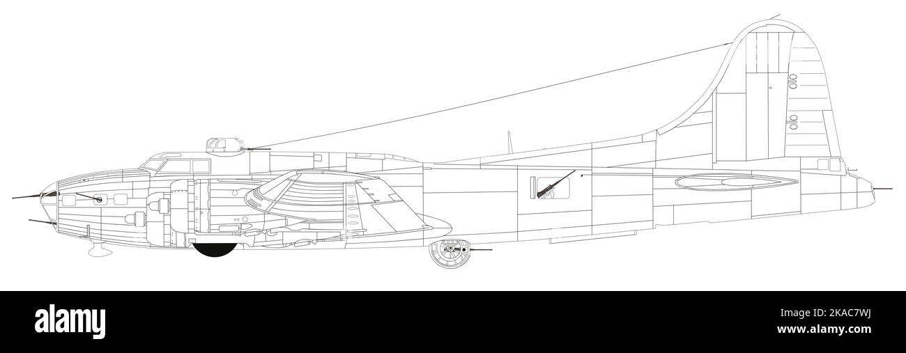 Boeing B-17E-BO Flying Fortres Stock Photo - Alamy