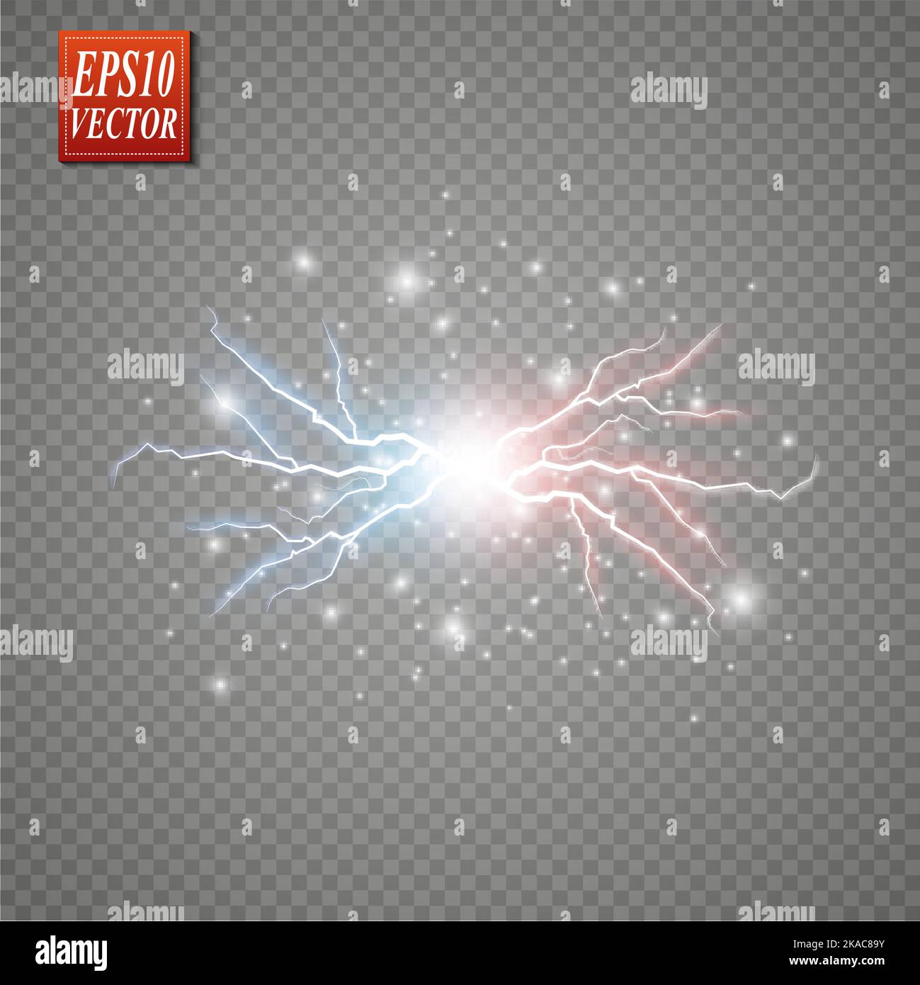 Storm with Lightning isolated on transparent background Stock Vector ...