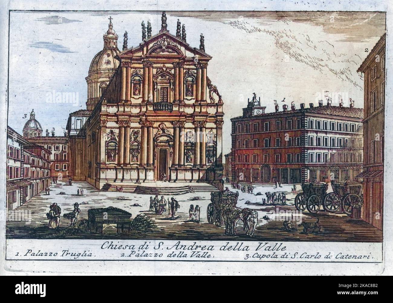 Chiesa di S. Andrea della Valle, Rom, Italien, aus Acurata, descrizione ...