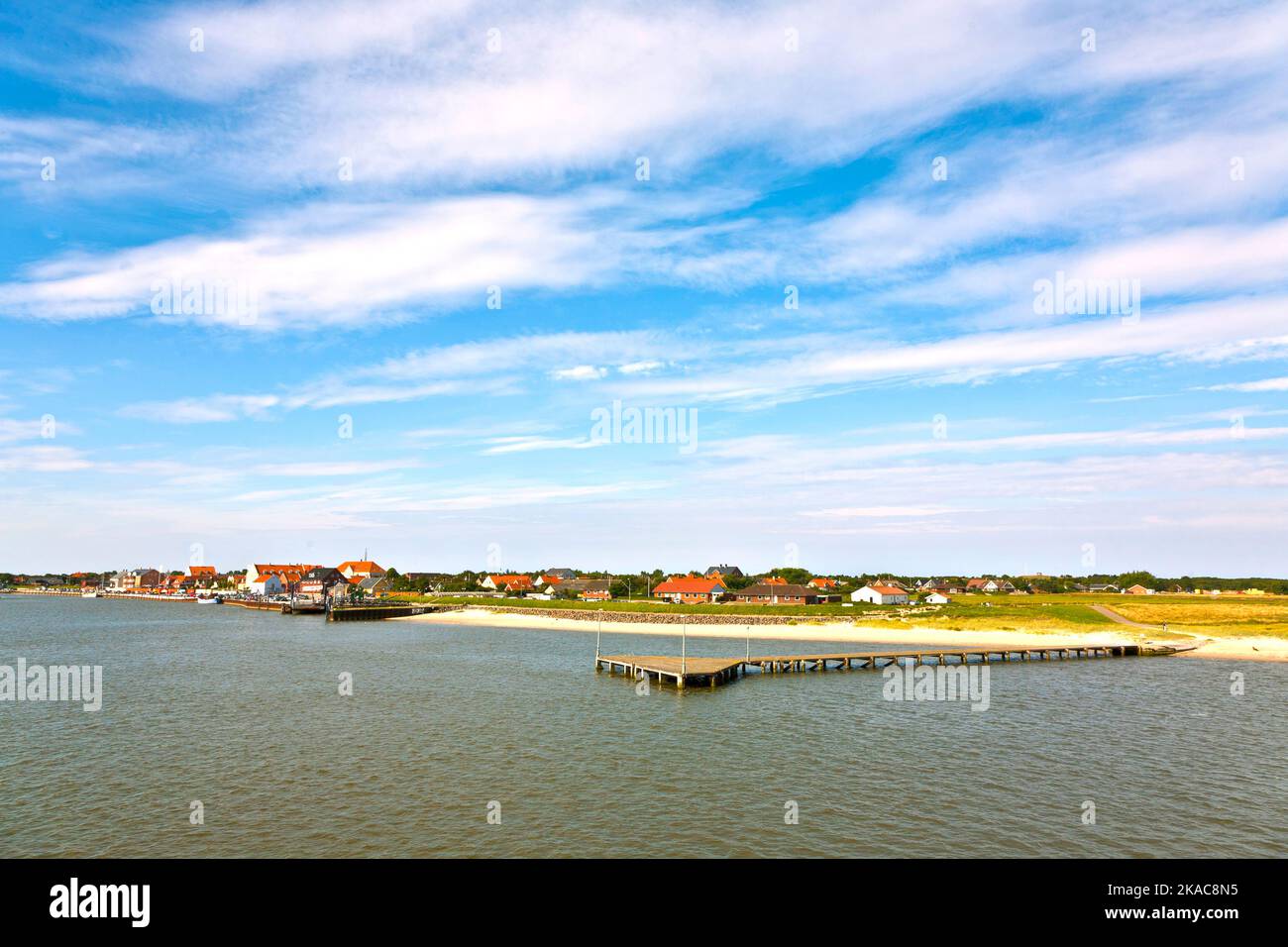 town of Nordby on the island of Fano in Denmark from seaside Stock ...