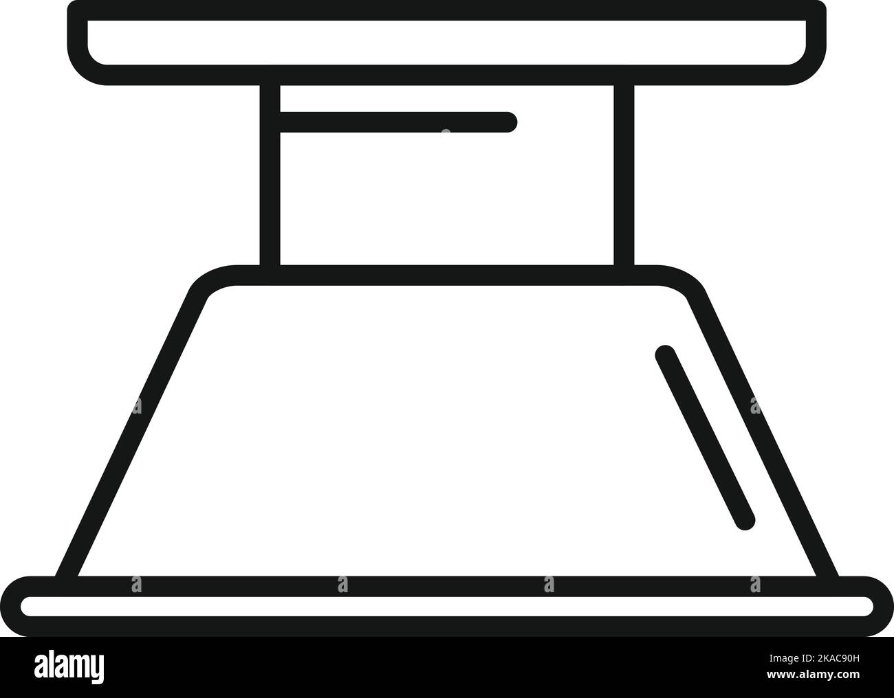 Kitchen hood icon outline vector. Interior room. Dining stove Stock ...
