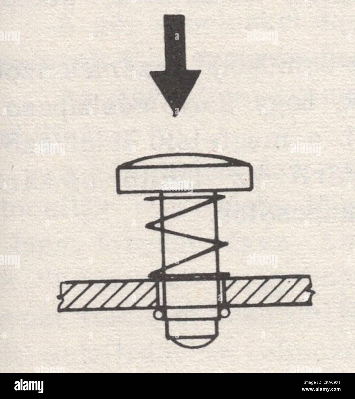 Retro push button switch drawing hi-res stock photography and images ...