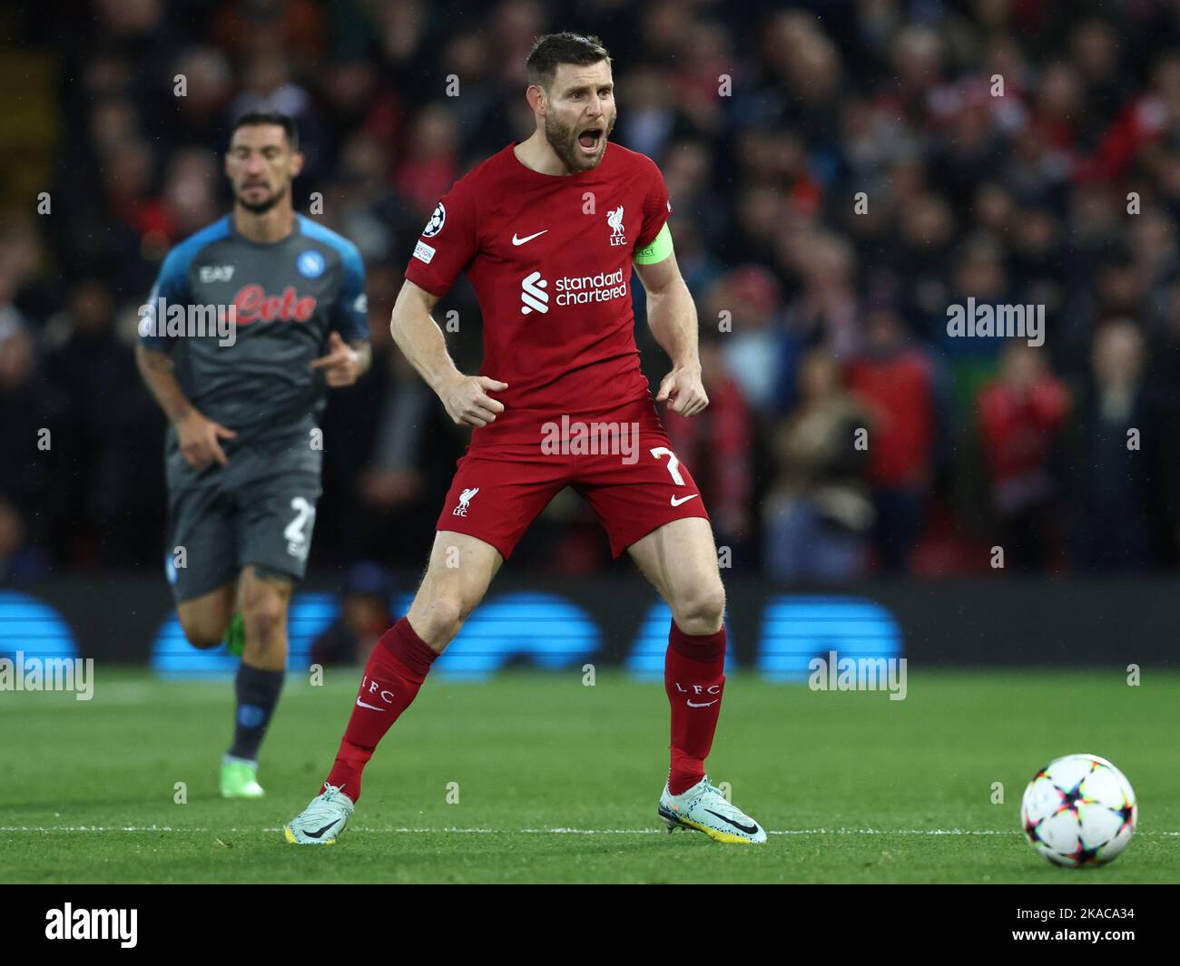 Liverpool, England, 1st November 2022. James Milner of Liverpool during ...