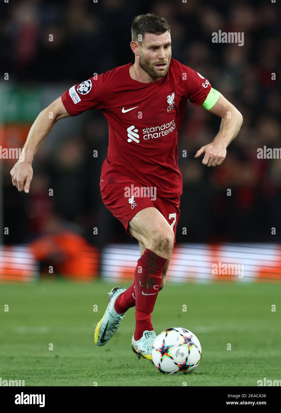 Liverpool, England, 1st November 2022. James Milner of Liverpool during ...
