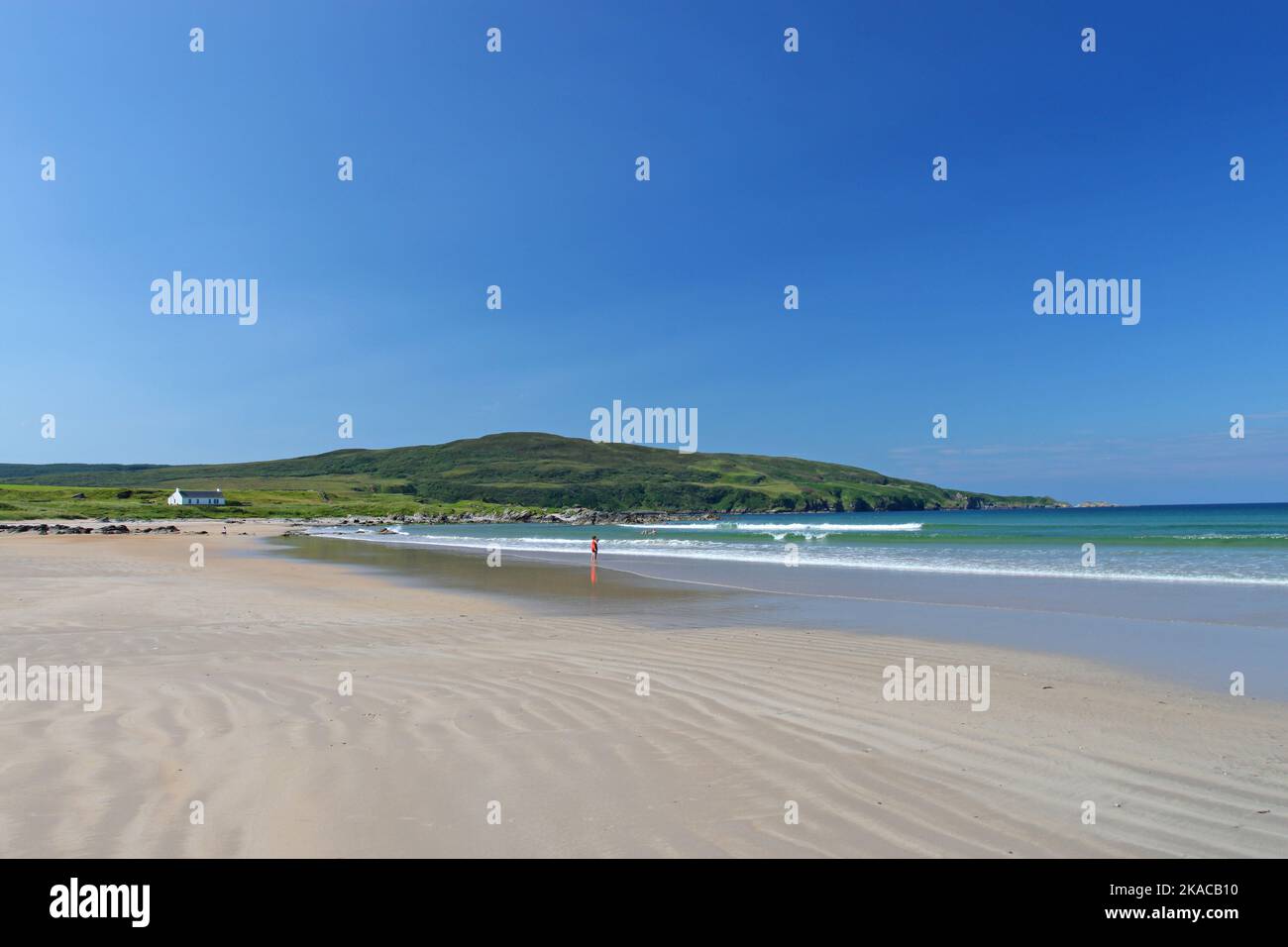Long-Stretching Dream Beach and Turquoise Sea, Big Strand, Laggan Bay ...