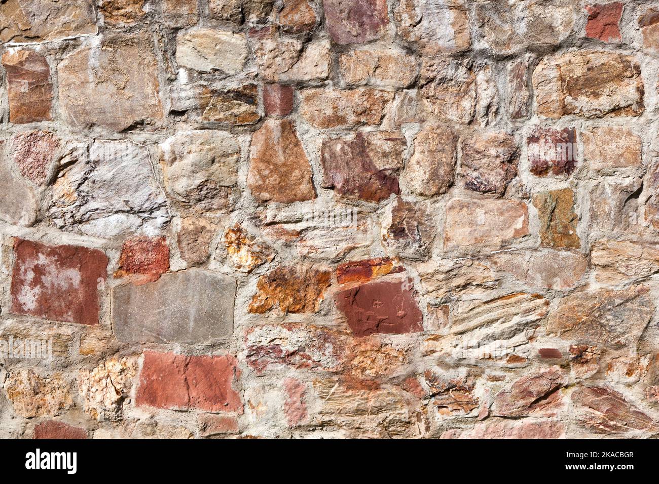 old medieval stone wall Stock Photo - Alamy