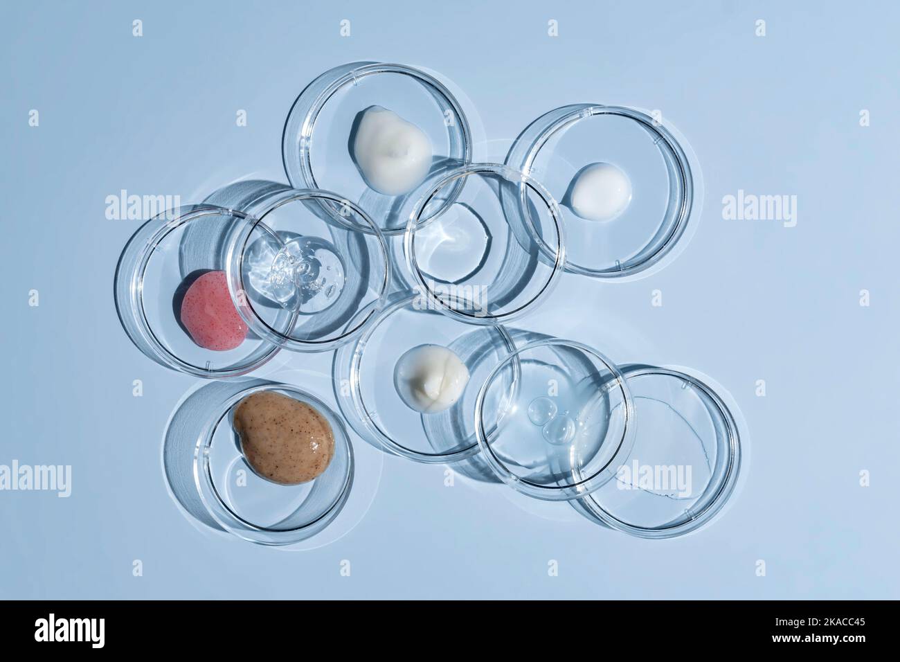 Laboratory glassware and natural ingredients for organic cosmetic ...