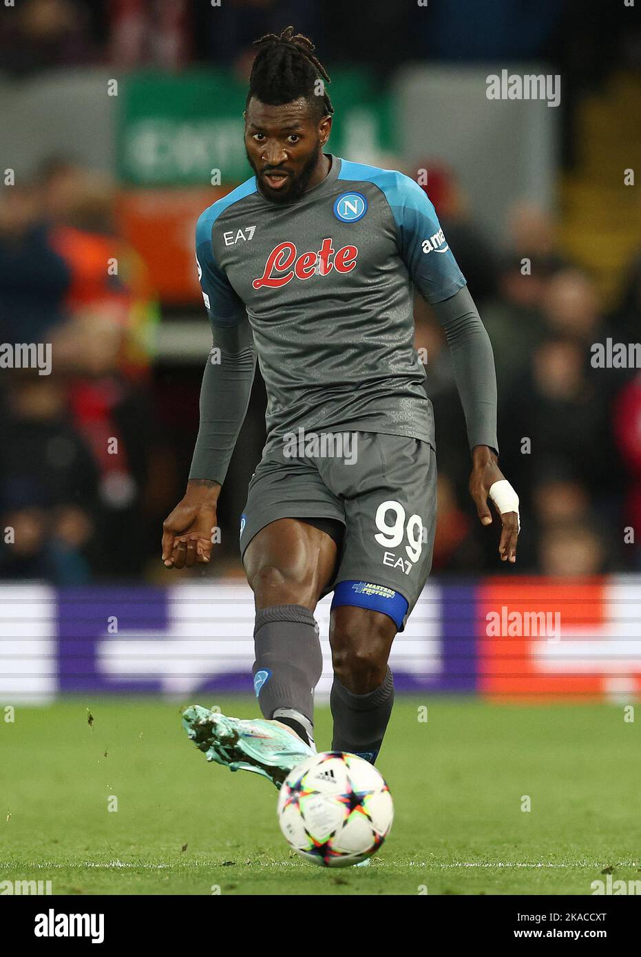 Liverpool, England, 1st November 2022. Andre-Frank Zambo Anguissa ...