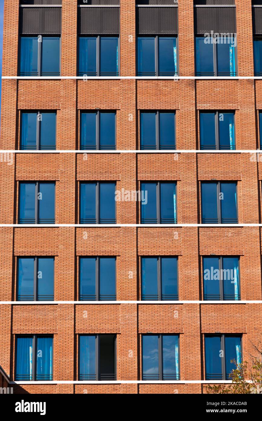 facade of modern bulding with windows Stock Photo - Alamy