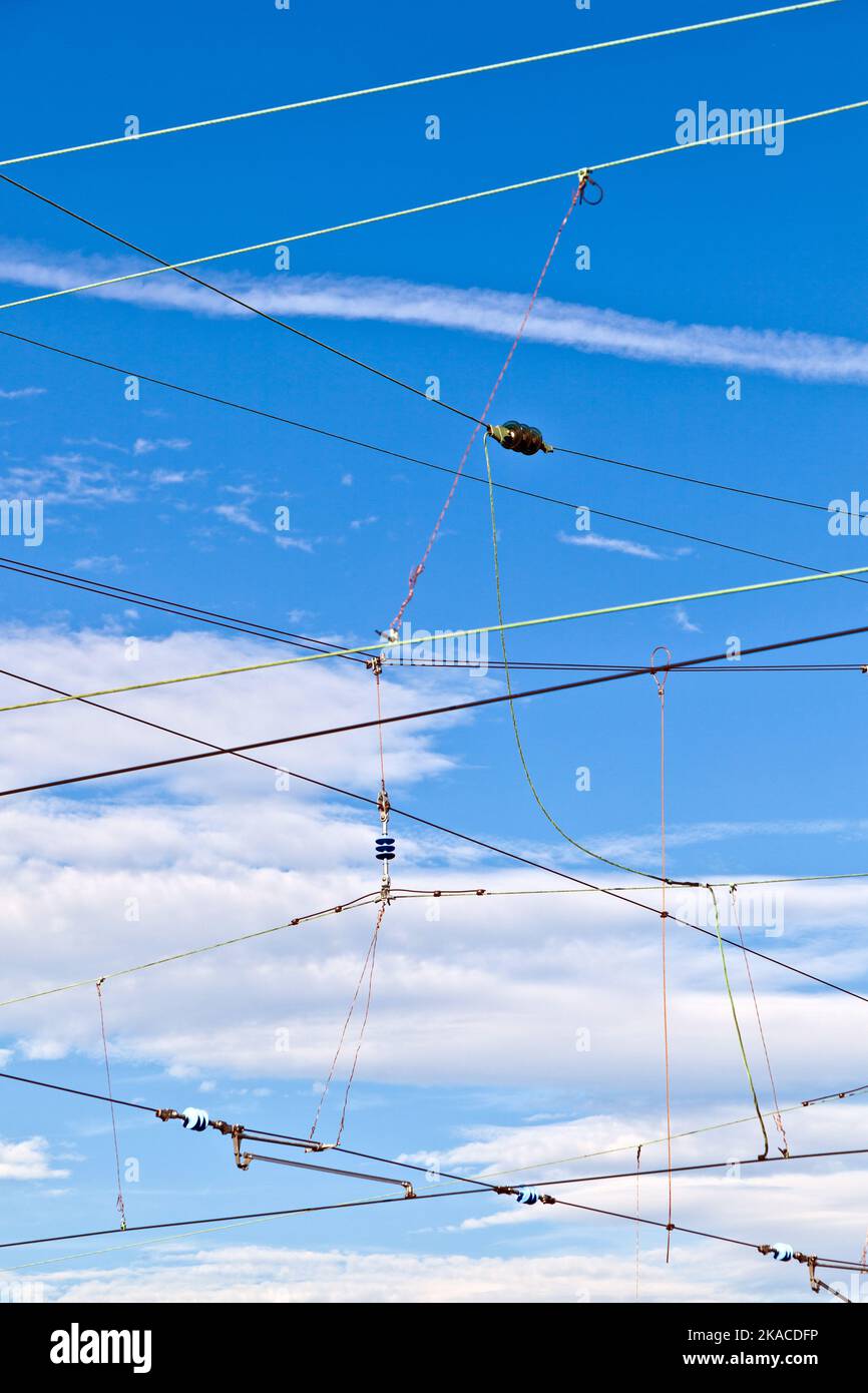 Catenary construction hi-res stock photography and images - Alamy