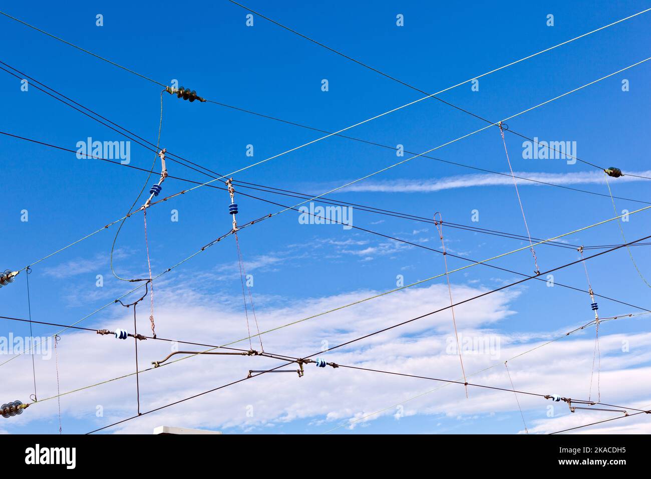 Catenary construction hi-res stock photography and images - Alamy