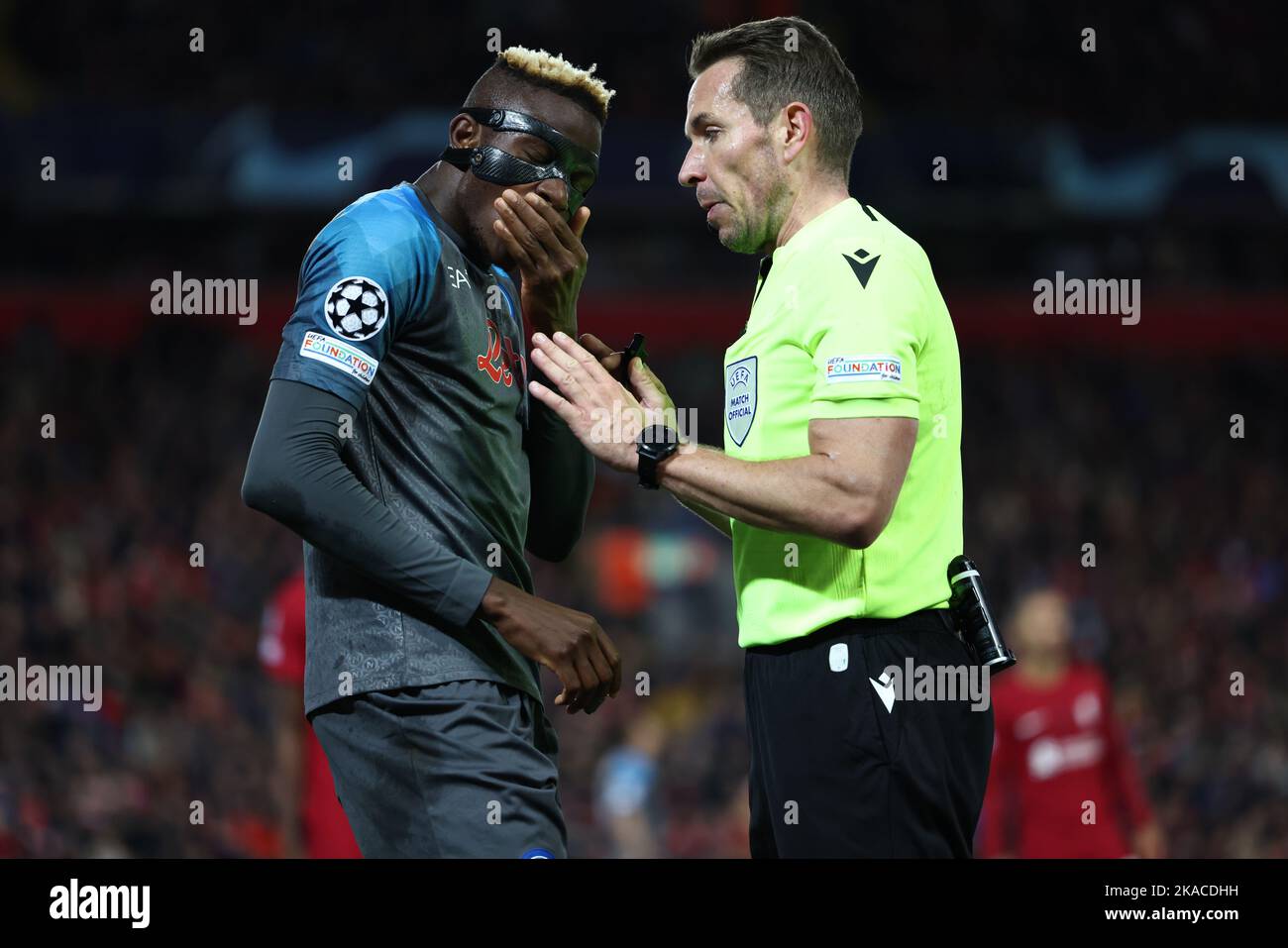 Darren england referee liverpool 2022 hi-res stock photography and ...