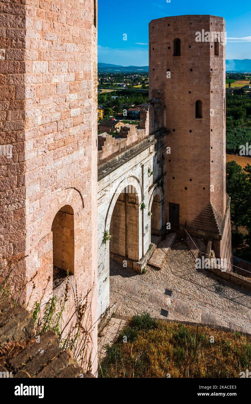 Spello. Ancient atmosphere in the medieval village Stock Photo - Alamy
