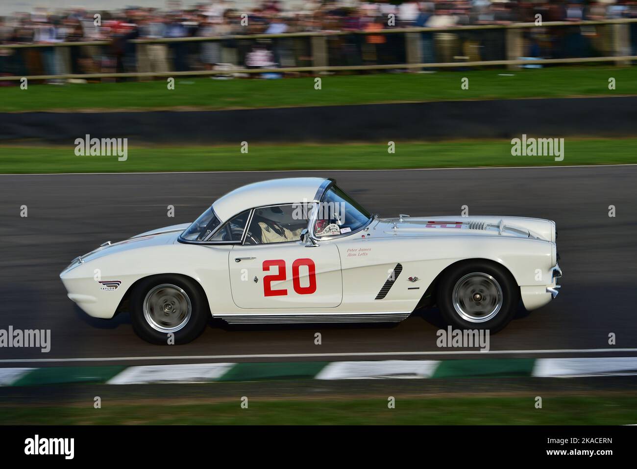 Peter James, Alan Letts, Chevrolet Corvette C1, Stirling Moss Memorial ...