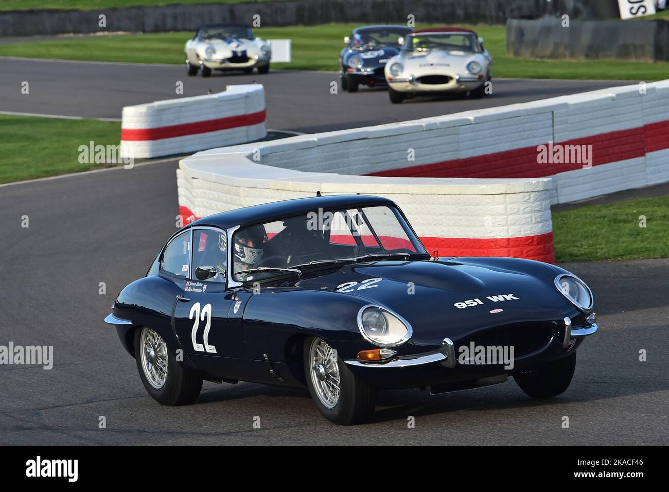Alex Buncombe, Jenson Button, Jaguar E-Type FHC, Stirling Moss Memorial ...