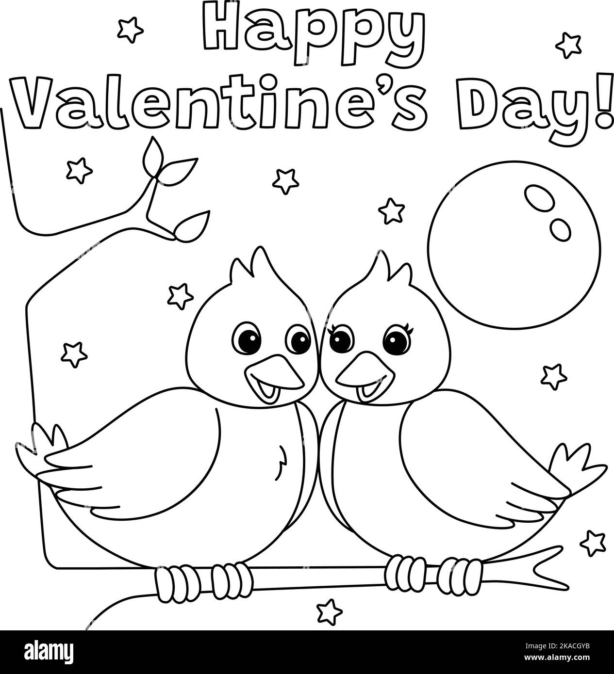 Love Bird Coloring Pages