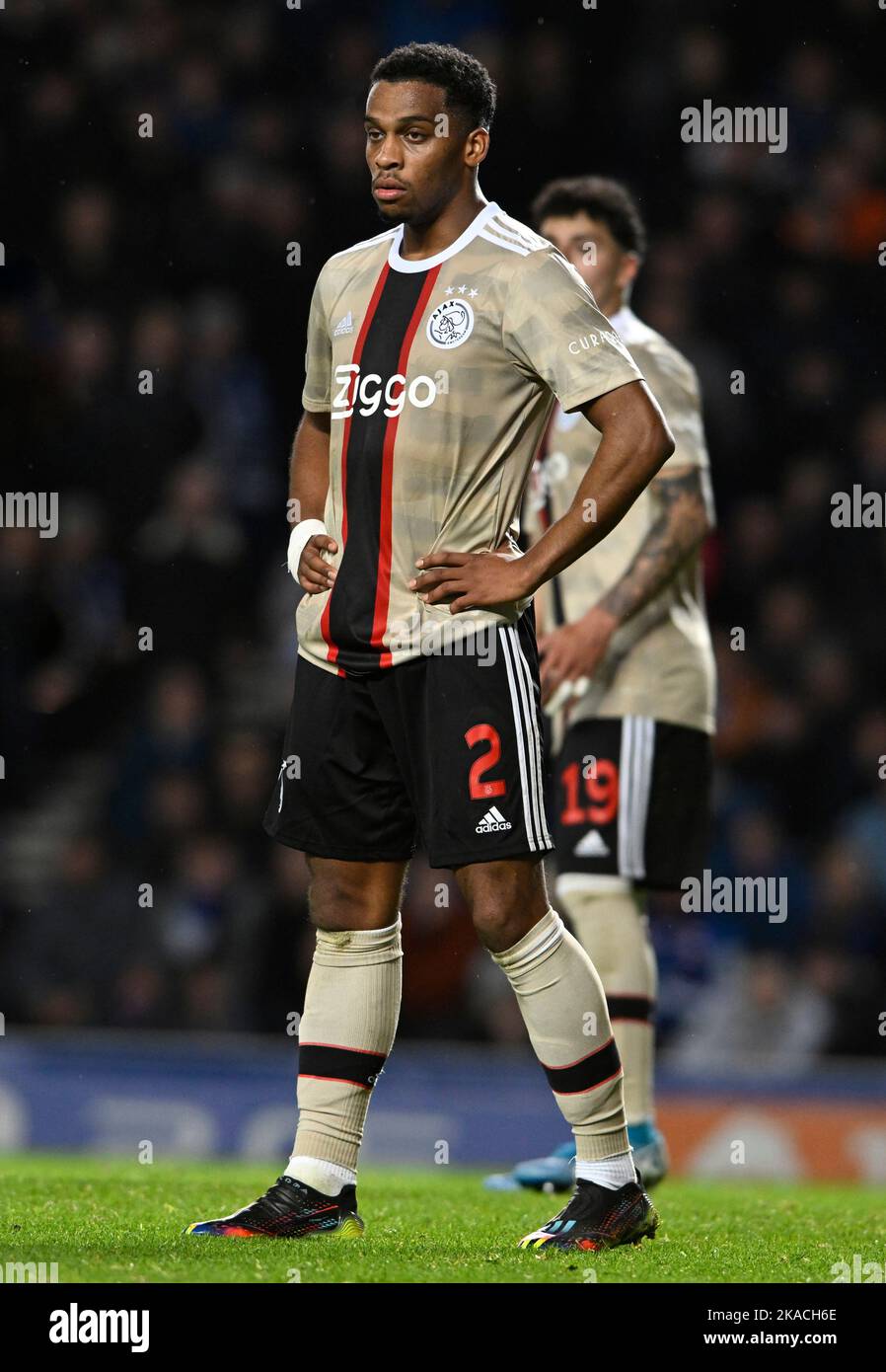 Glasgow, Scotland, 1st November 2022. Jurri‘n Timber of Ajax during the ...
