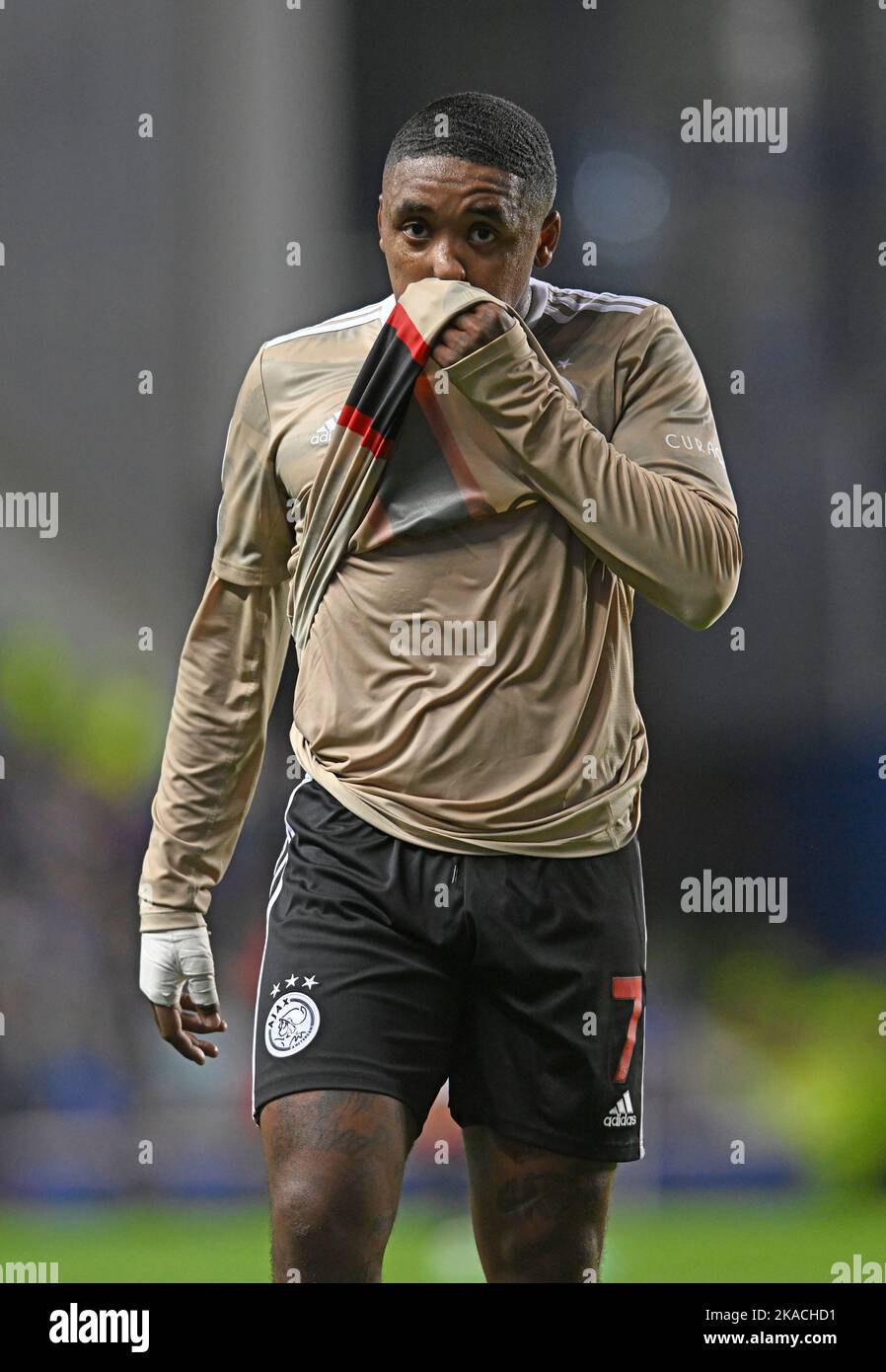 Glasgow, Scotland, 1st November 2022. Steven Bergwijn of Ajax during the UEFA Champions League ...