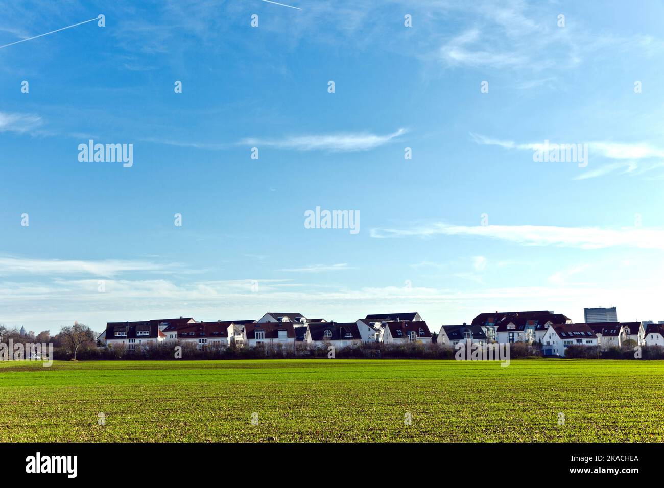 housing area near the boundary with acre Stock Photo - Alamy