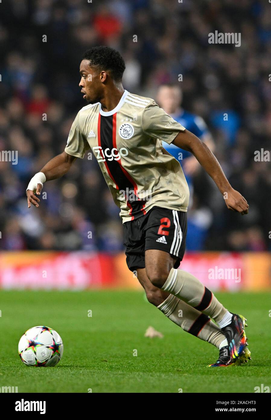 Glasgow, Scotland, 1st November 2022. Jurri‘n Timber of Ajax during the ...