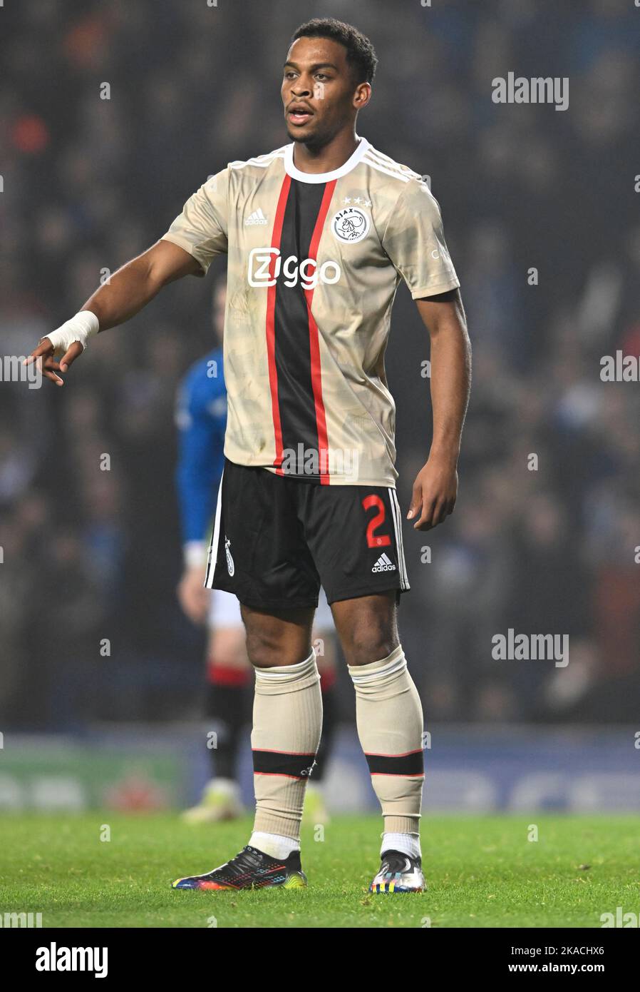 Glasgow, Scotland, 1st November 2022. Jurri‘n Timber of Ajax during the ...