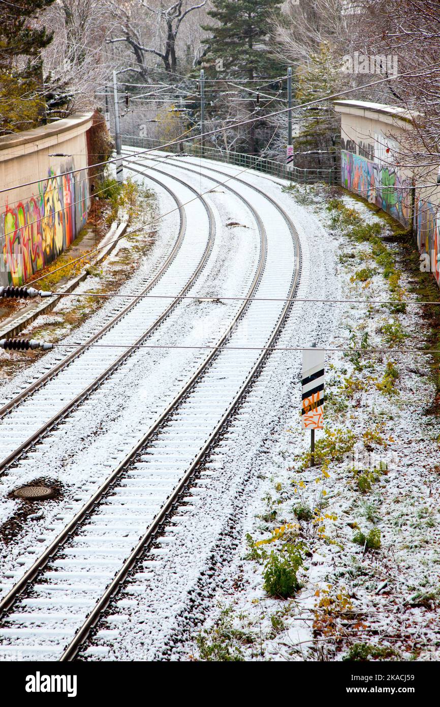 Covered trolley park hi-res stock photography and images - Alamy