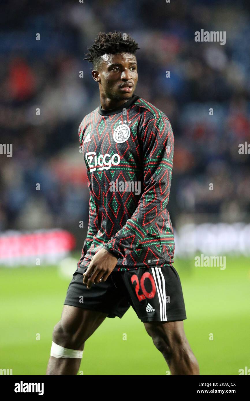 MOHAMMED KUDUS, professional football player, playing for Ajax, in a ...