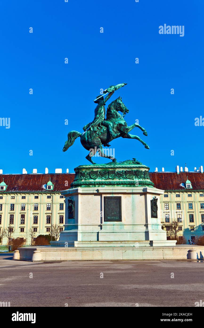 Monument archduke charles of Austria Stock Photo - Alamy