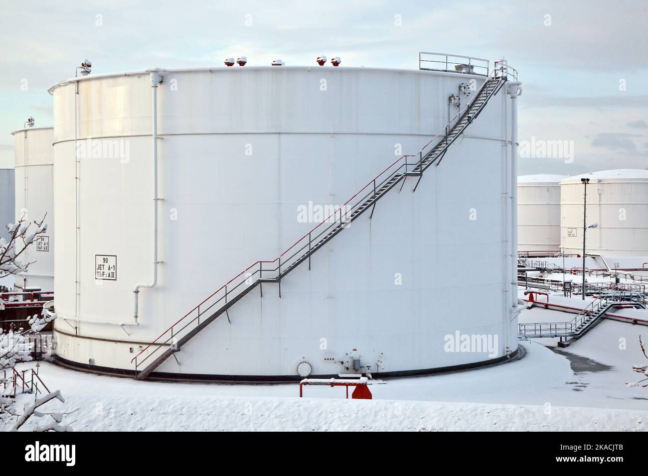 Huge iron tanks industrial plant hi-res stock photography and images ...