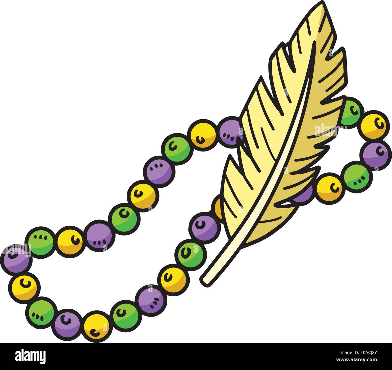 Necklace Feather Cartoon Colored Clipart Stock Vector Image & Art - Alamy