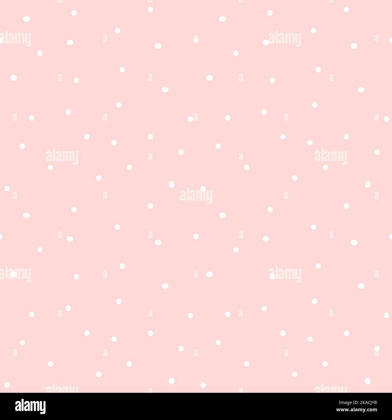 Hand drawn seamless pink micro dot texture, vector illustration Stock ...