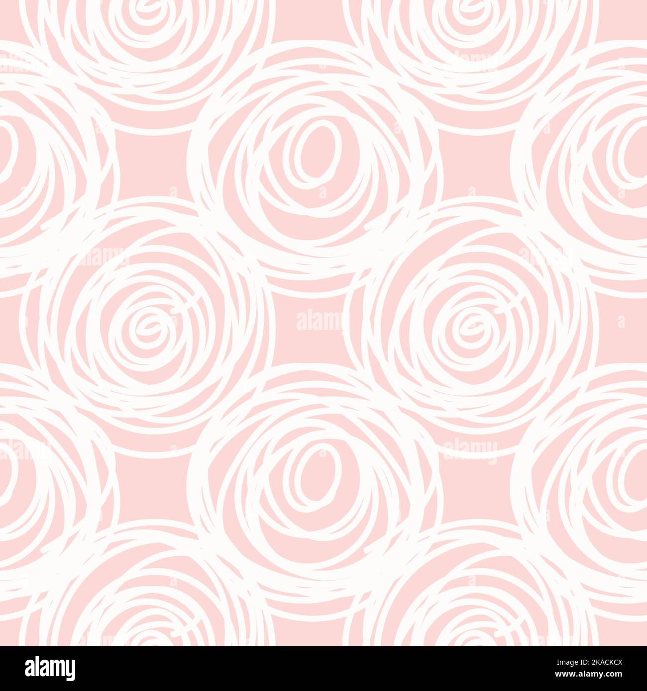 Hand drawn seamless pink scribble swirl texture, vector illustration ...