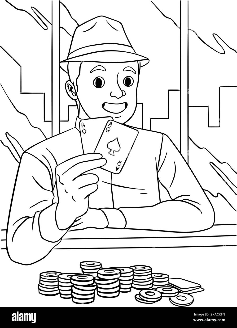 Fun coloring page Black and White Stock Photos & Images - Alamy