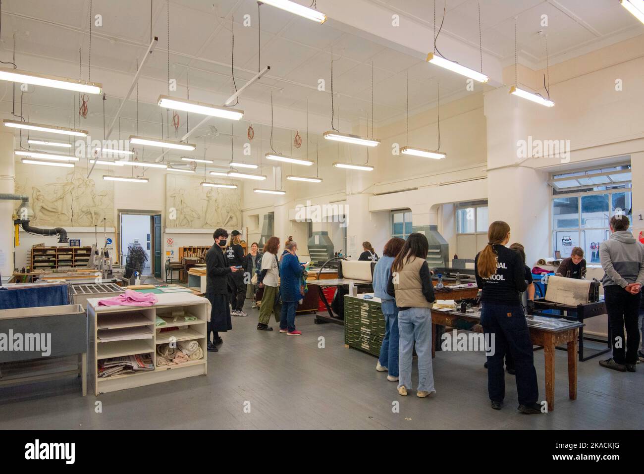 One of the student workshop and printing areas within the National Art ...