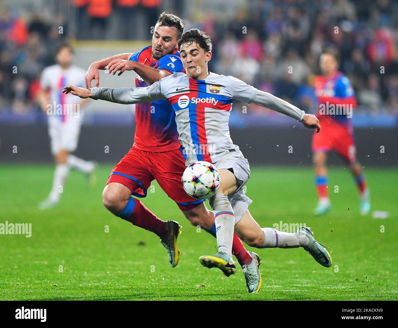 Pilsen, Czech Republic. 01st Nov, 2022. L-R Pavel Bucha (Plzen) and ...