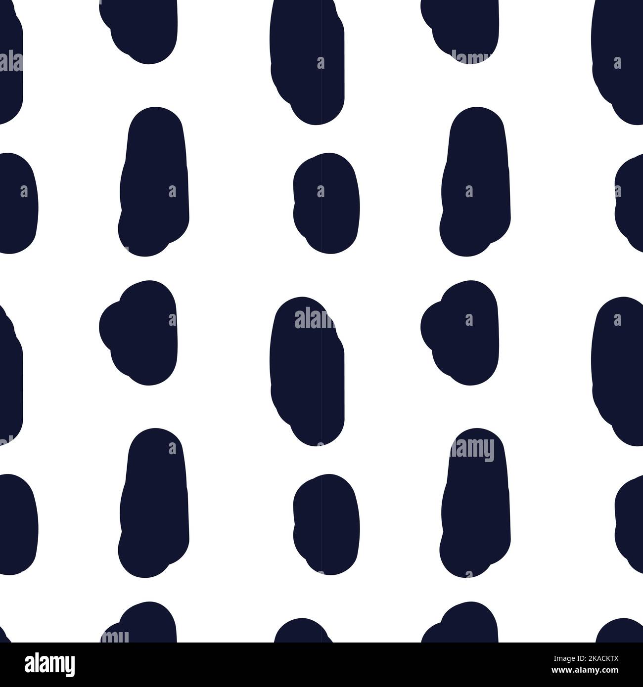 Hand drawn seamless indigo irregular spot texture, vector illustration ...