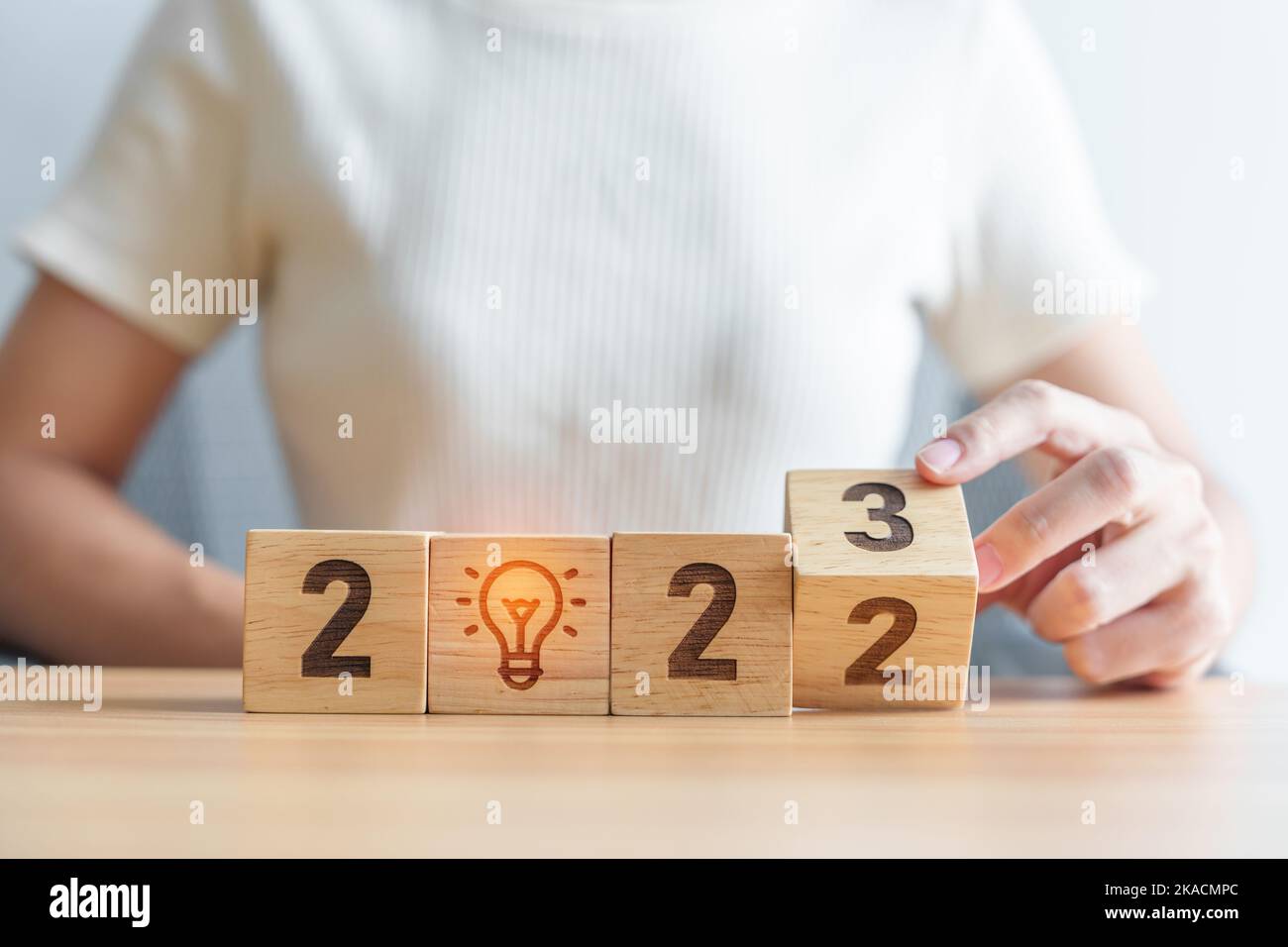 2023 block with lightbulb. Business Idea, Creative, Thinking ...