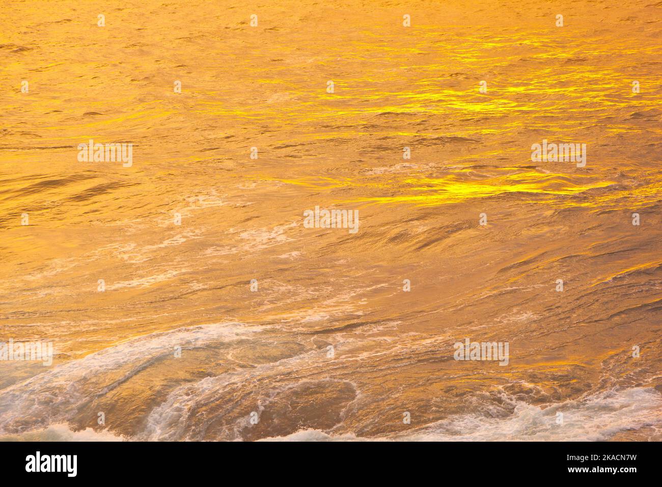 beautiful waves at the beach in sunset Stock Photo - Alamy